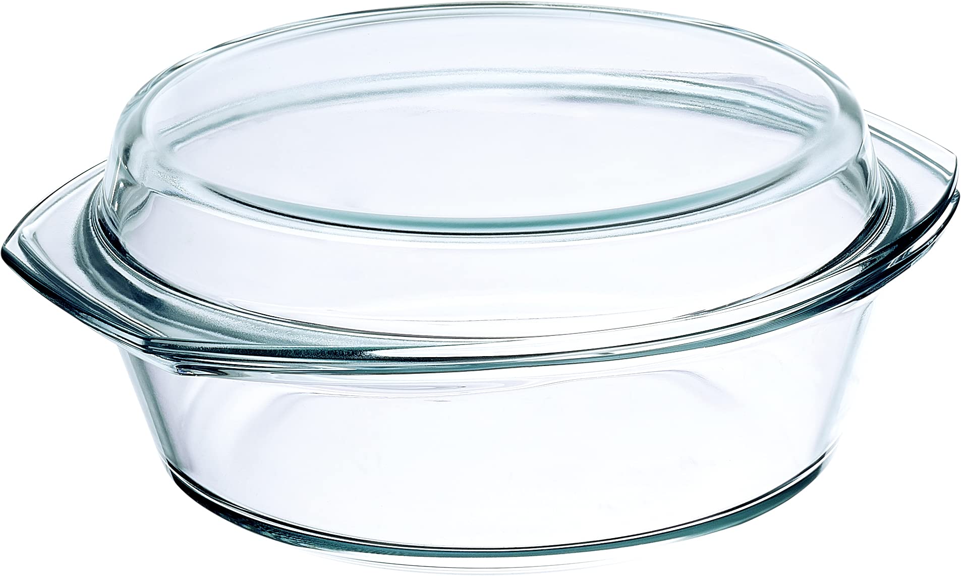 Simax Casserole Dish with Lid, 2.5 Quart Round Glass Casserole Dishes ...
