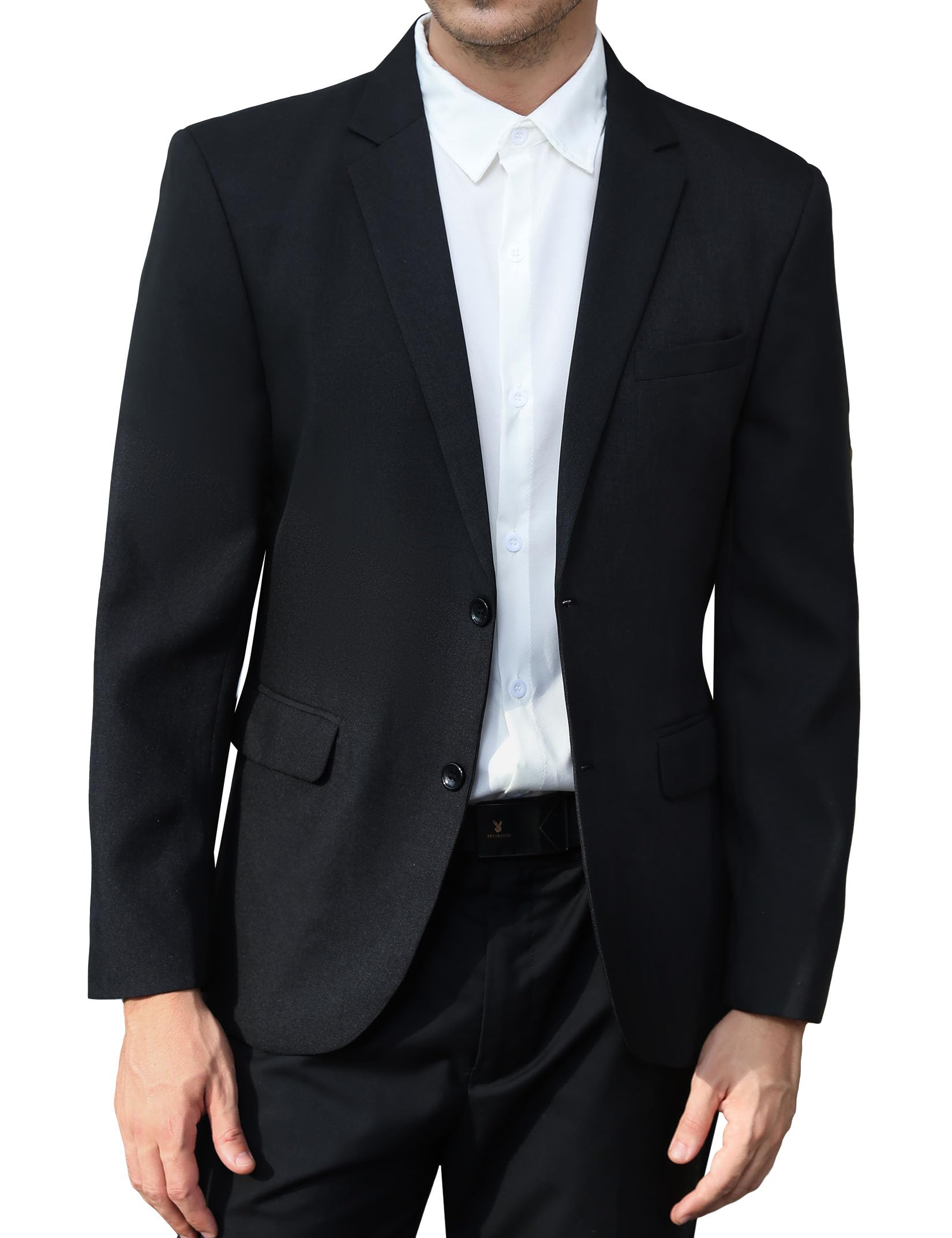 EliteSpirit Blazers for Men, Notch Lapel Casual Sport Coats 2 Button ...