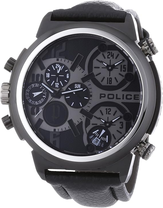 Police Python Men's Quartz Watch with Grey Dial Chronograph Display and ...