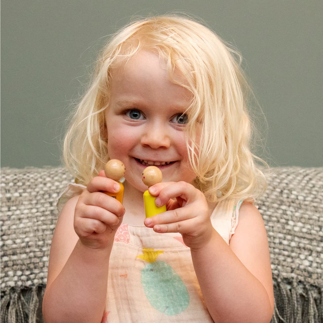 Mua Set of 6 - Rainbow Wooden Peg Dolls with Emotions | Sensory Autism ...