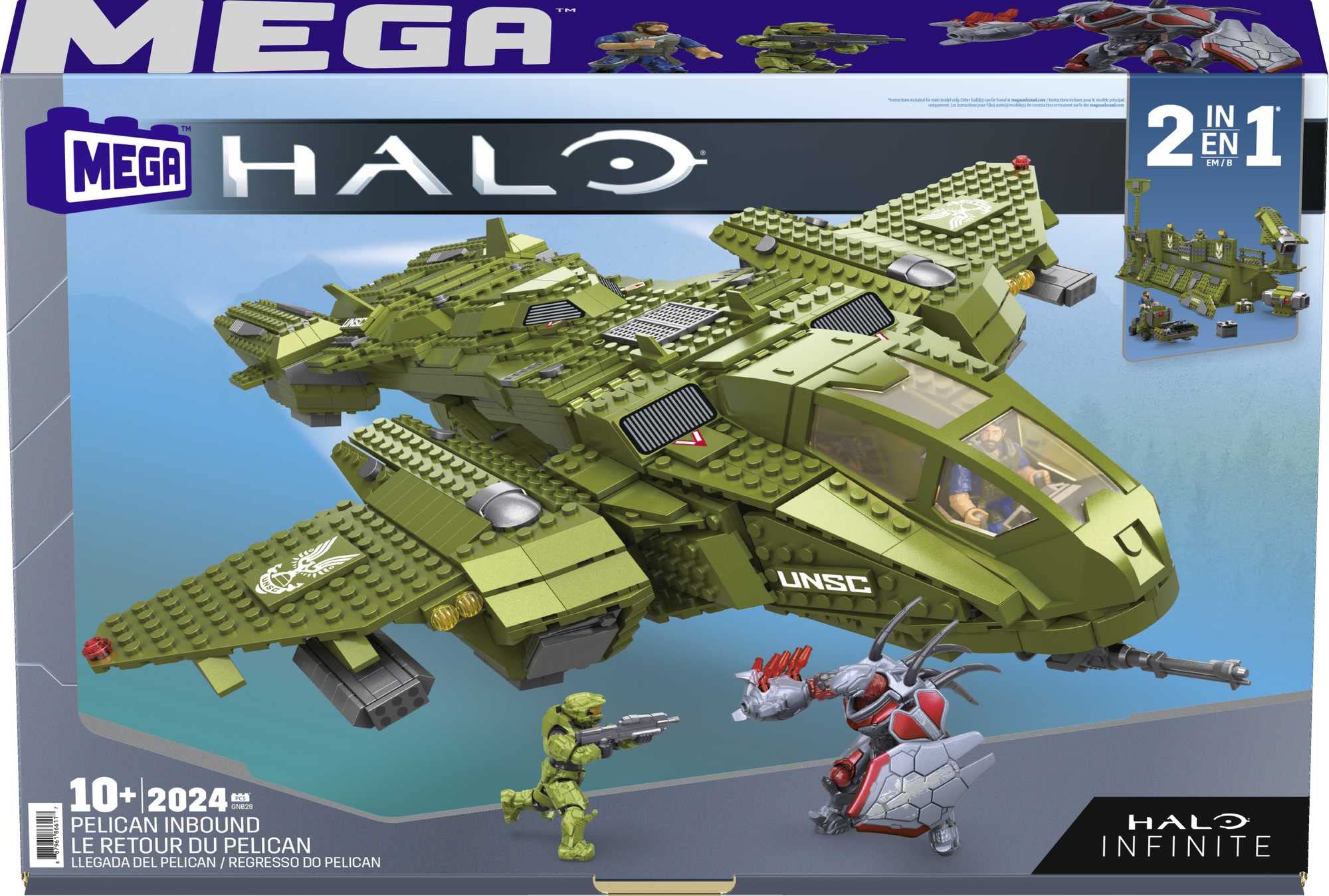 Mua MEGA Halo Infinite Toy Vehicle Building Set, Pelican Inbound ...