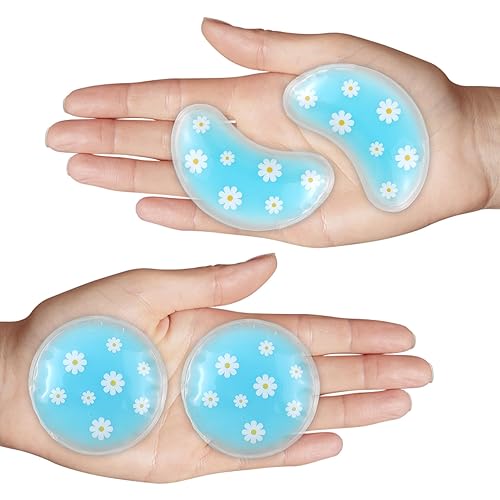 Gel Ice Pack Reusable Cooling Eye Pads and Under Patches,Eye Hot Cold ...