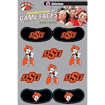 Oklahoma State Face Tattoos