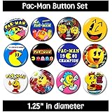 Amazon.com: Pac-Man Buttons/Badges/Pins Set: Clothing
