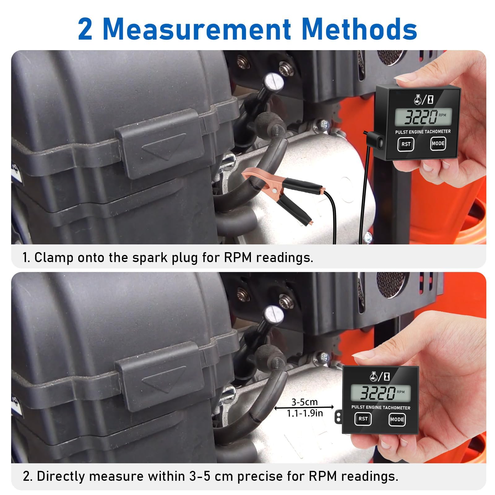 Mua Linkstyle Small Engine Tachometer, Digital Tachometer Tach Gauge ...