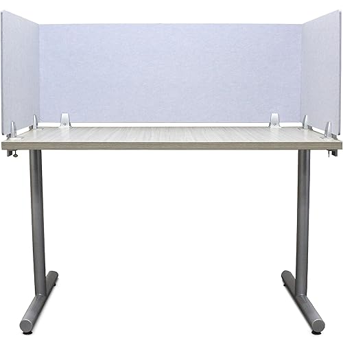 Obex Base Acoustical Desk Mounted Split Screen Privacy Panel Table Top ...