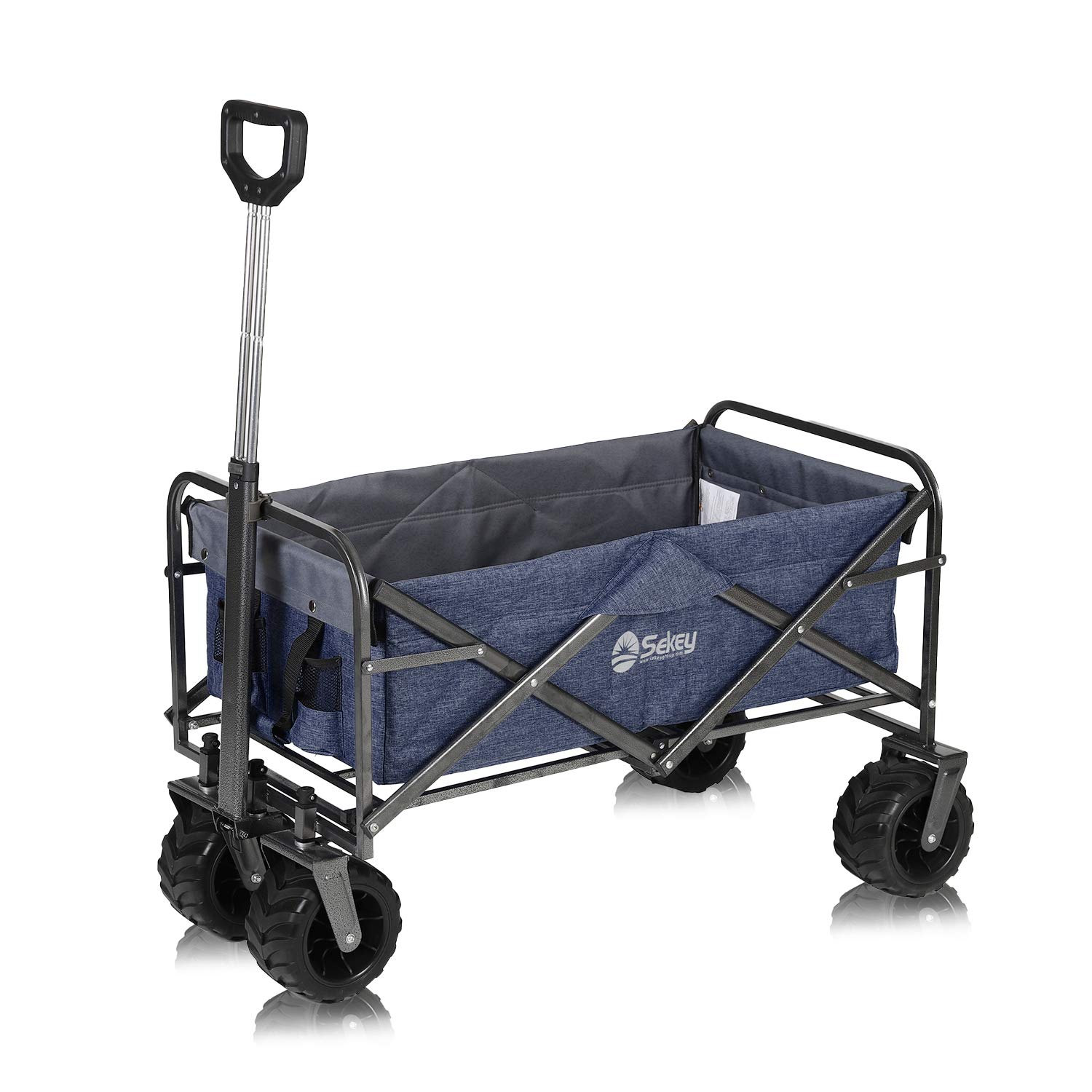 Buy Sekey Folding Wagon Cart Beach Cart Collapsible Outdoor Utility ...