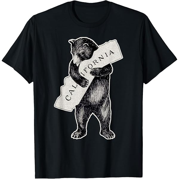 Camiseta Con La Bandera Del Oso De California