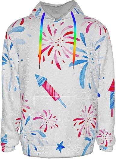 Amazon.com: Festive Fireworks Display Fashion Men'S Hoodie: Clothing