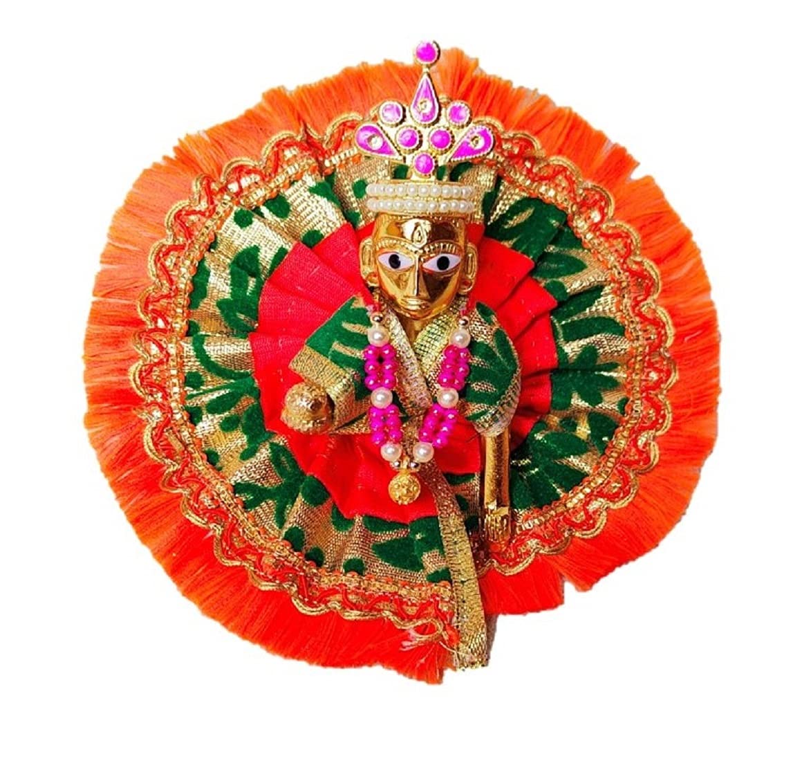 Buy Pittal Laddu Gopal Statue Murti Kanha ji with pushak mukut ,Metal ...