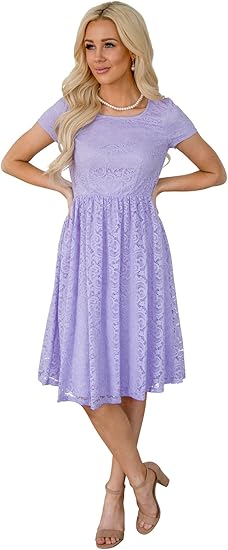 Jen Clothing Jenna Modest Lace Dress, Modest Bridesmaid Dress or Modest ...