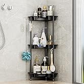 Amazon.com: HapiRm Corner Shower Caddy Standing - 3 Tier Shower Organizer Corner with Soap ...