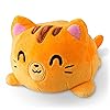 TeeTurtle - The Original Reversible Cat Plushie - Orange Tabby - Cute ...