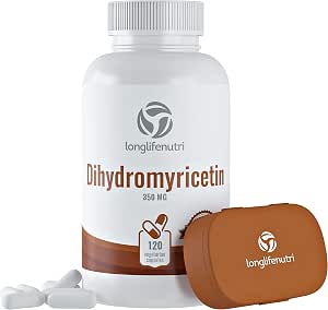 Amazon.com: Dihydromyricetin DHM 350mg 120 Vegetarian Capsules ...