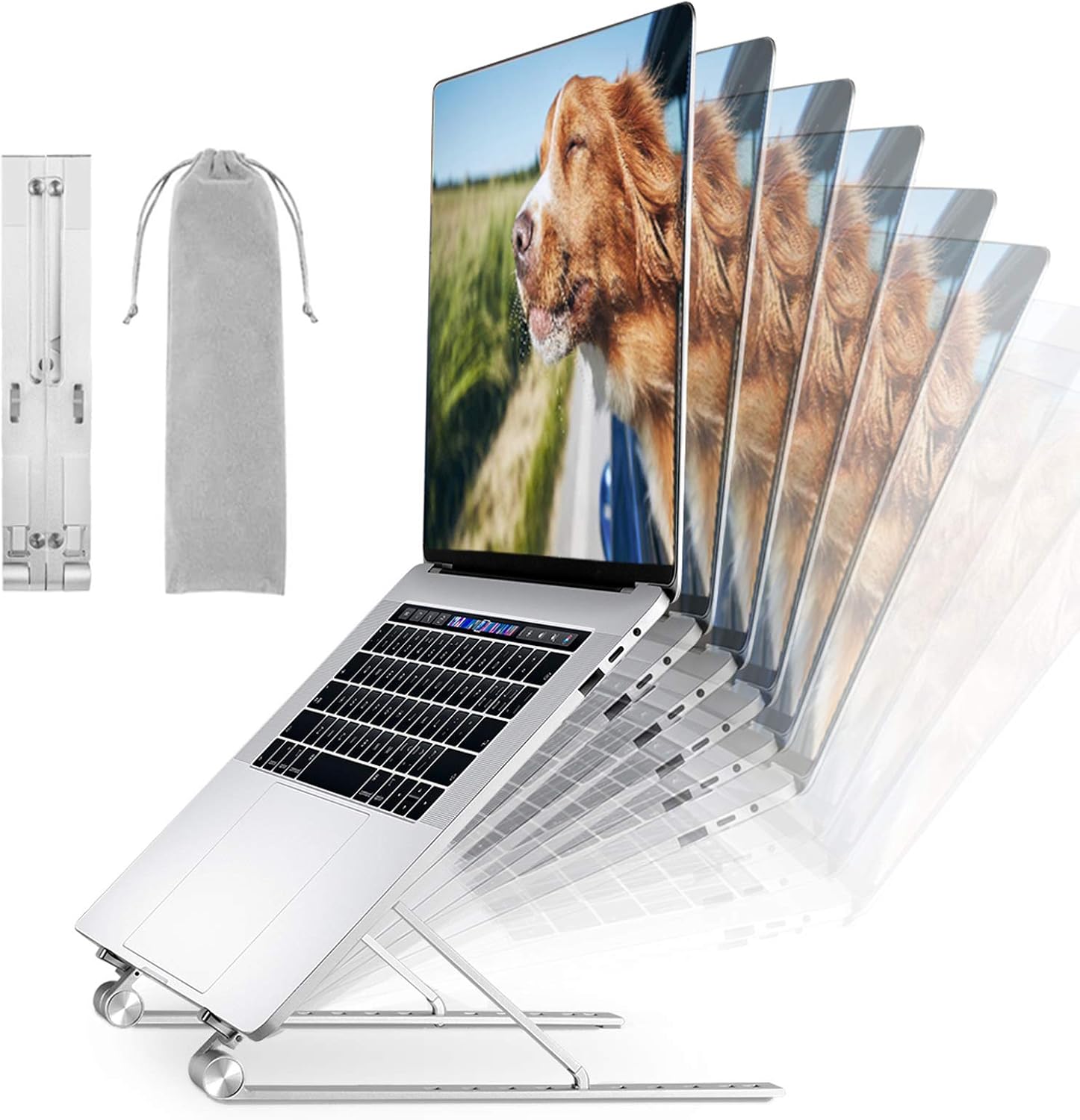 SAIMPU Laptop Stand-9 Levels supporti regolabili per laptop a 9 livelli ...