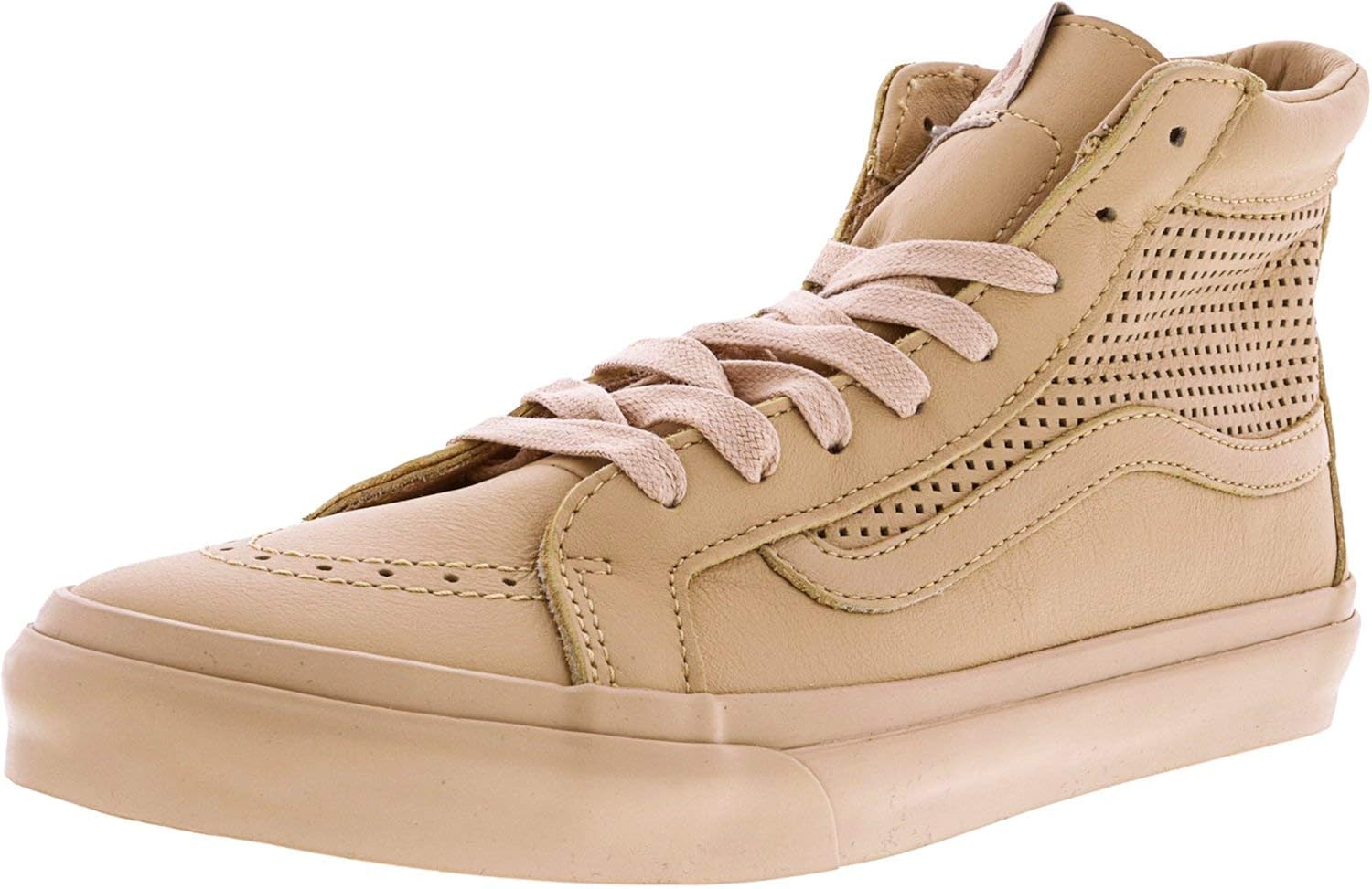 Vans Sk8-Hi Slim Cutout Square Perf Amberlight High-Top Leather ...