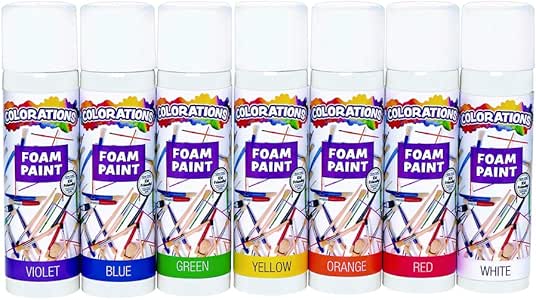 Amazon.com: Colorations Foam Paint 8 oz. - Set of 7