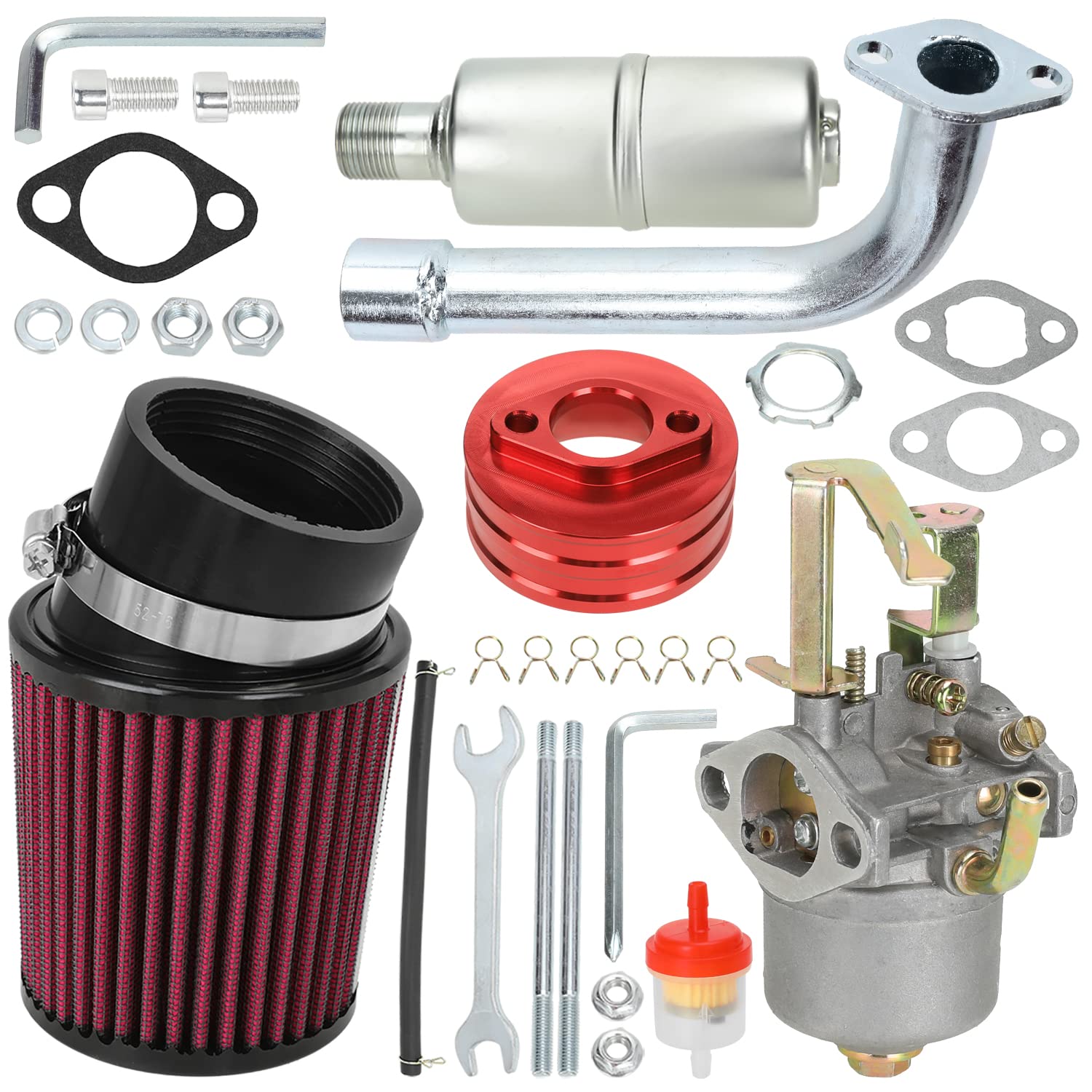 Mua GREHUA Upgraded Carburetor Carb Air Filter Adapter Exhaust Pipe ...