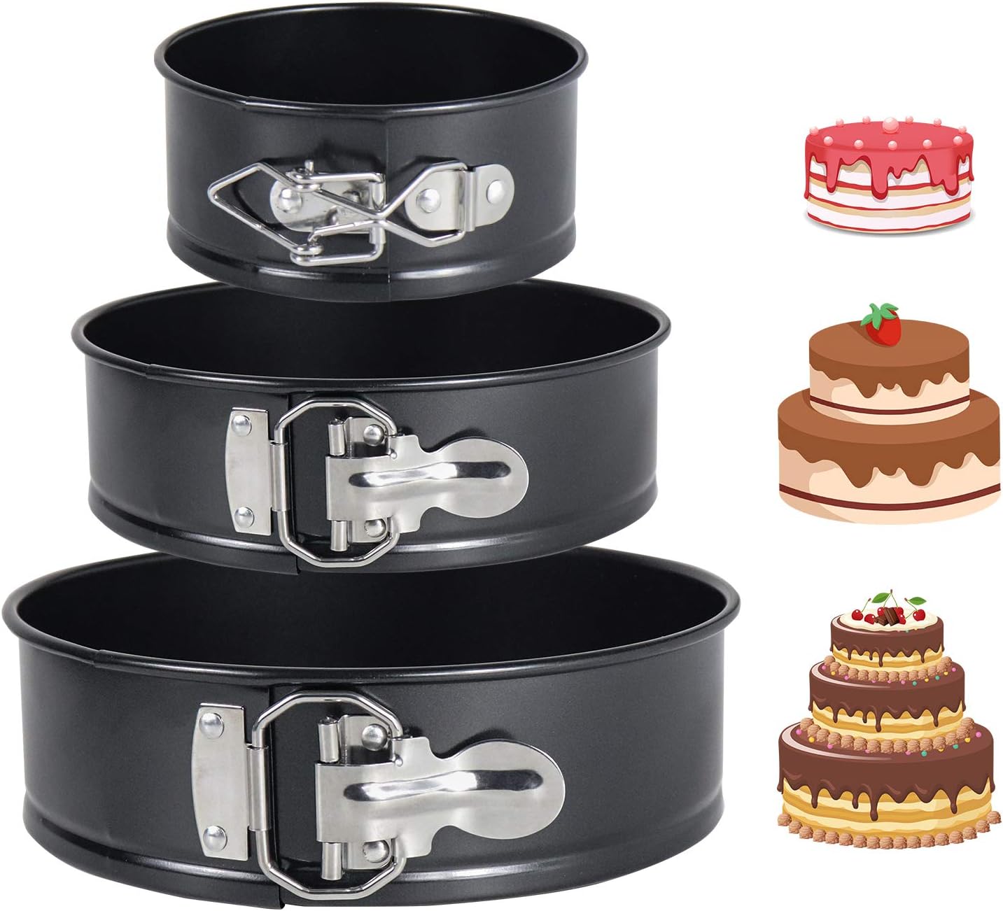 DMAIPUK Kuchenform Rund Inspiration Springform Cake Pans Runde Backform ...