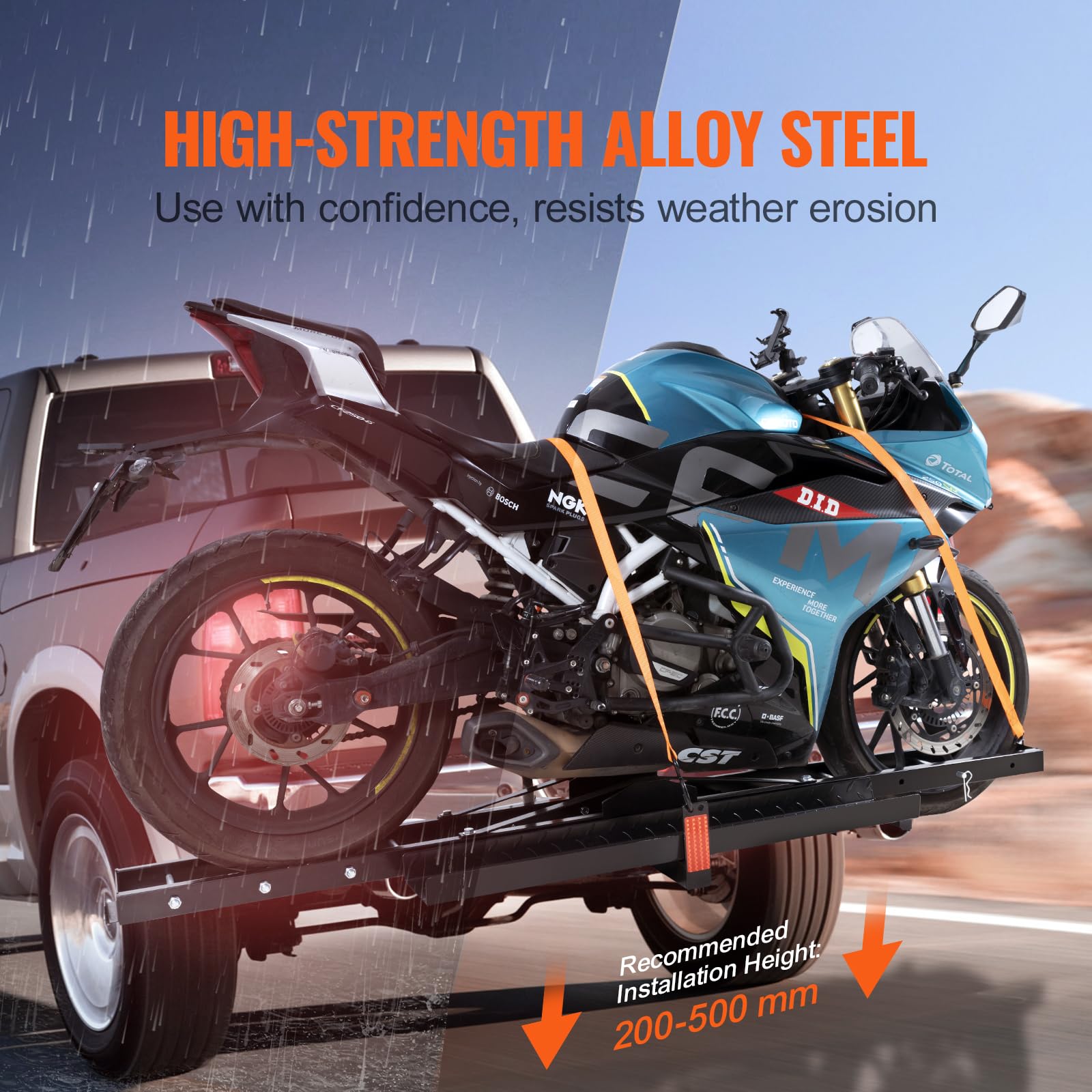 Mua VEVOR Motorcycle Carrier, 600 LBS Steel Motorcycle Carrier Hitch ...