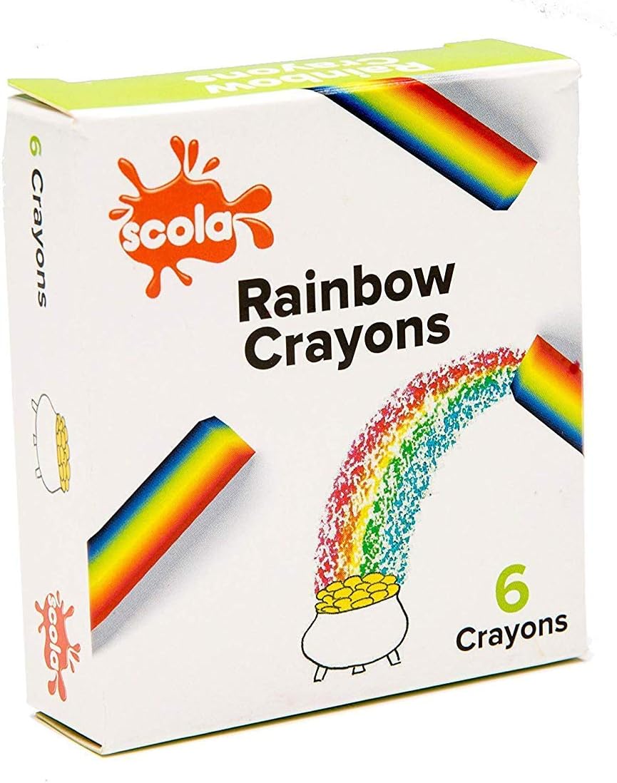 Rainbow Crayons (5 colours per stick) - 6pk: Amazon.co.uk: Toys & Games