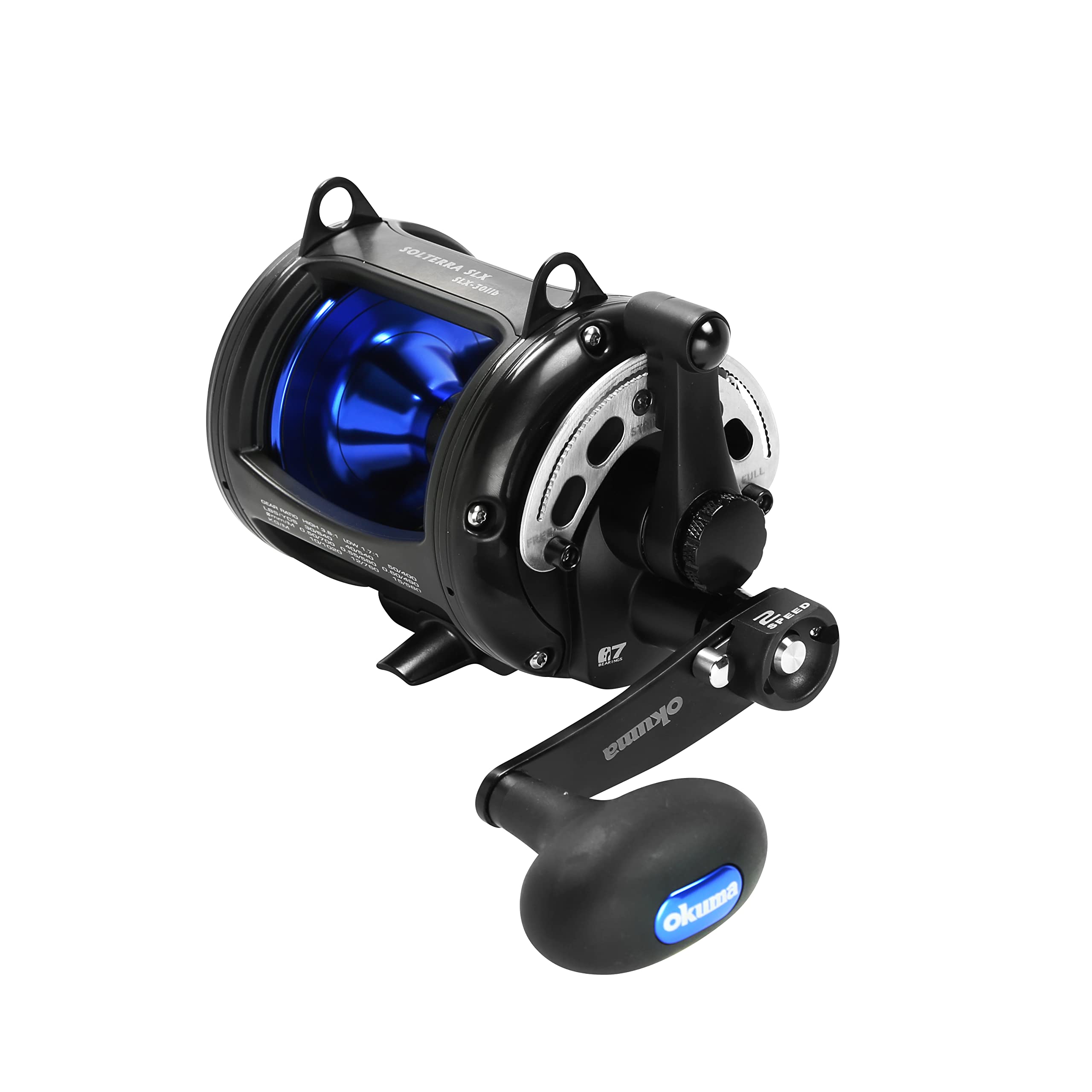 Okuma Solterra SLX Two Speed Closed Frame Lever Drag Reel Saltwater ...