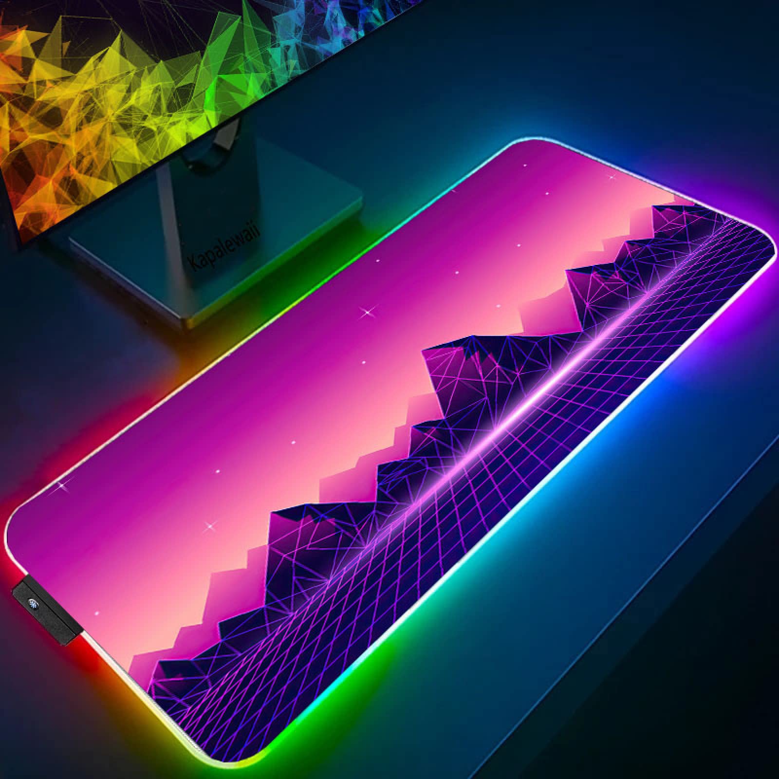 Mua Gaming Mouse Pad Abstract Art Pink Starry Sky LED Mouse Pad ...