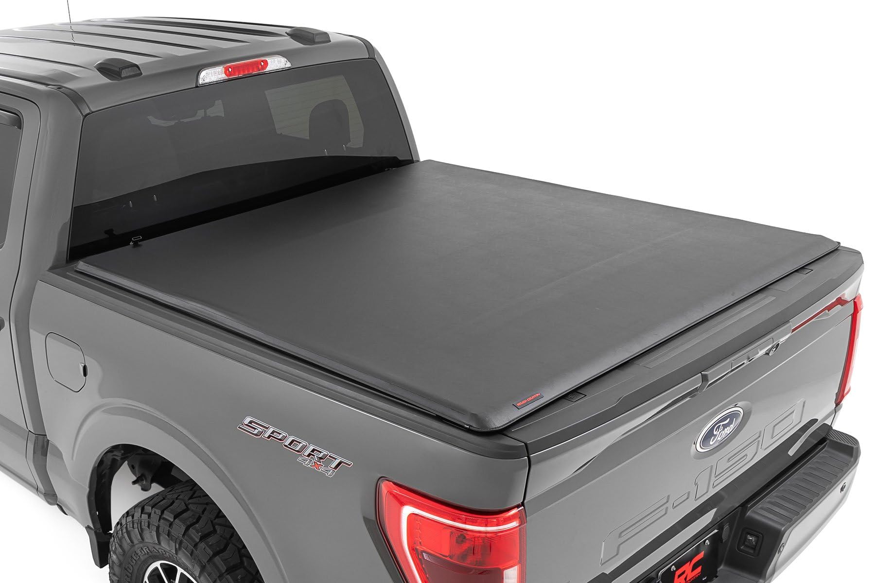 Rough Country Soft Roll-Up Truck Bed Cover, F150 Truck Tonneau Covers ...