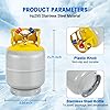 30 LB Refrigerant Recovery Tank for R12, R22, R134A, R410A Refrigerant ...
