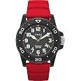 Amazon.com: Timex Men's Diver 42mm Watch - Red Strap Black Dial Black ...