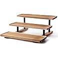 Amazon.com: WILDMOS 3 Tier Cupcake Stand. Wood 3 Tier Serving Tray for ...