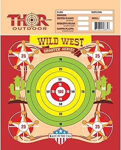 Cowboy Carnival - 11 x 14 Inch Shooting Target by Thor Outdoor - Wild ...