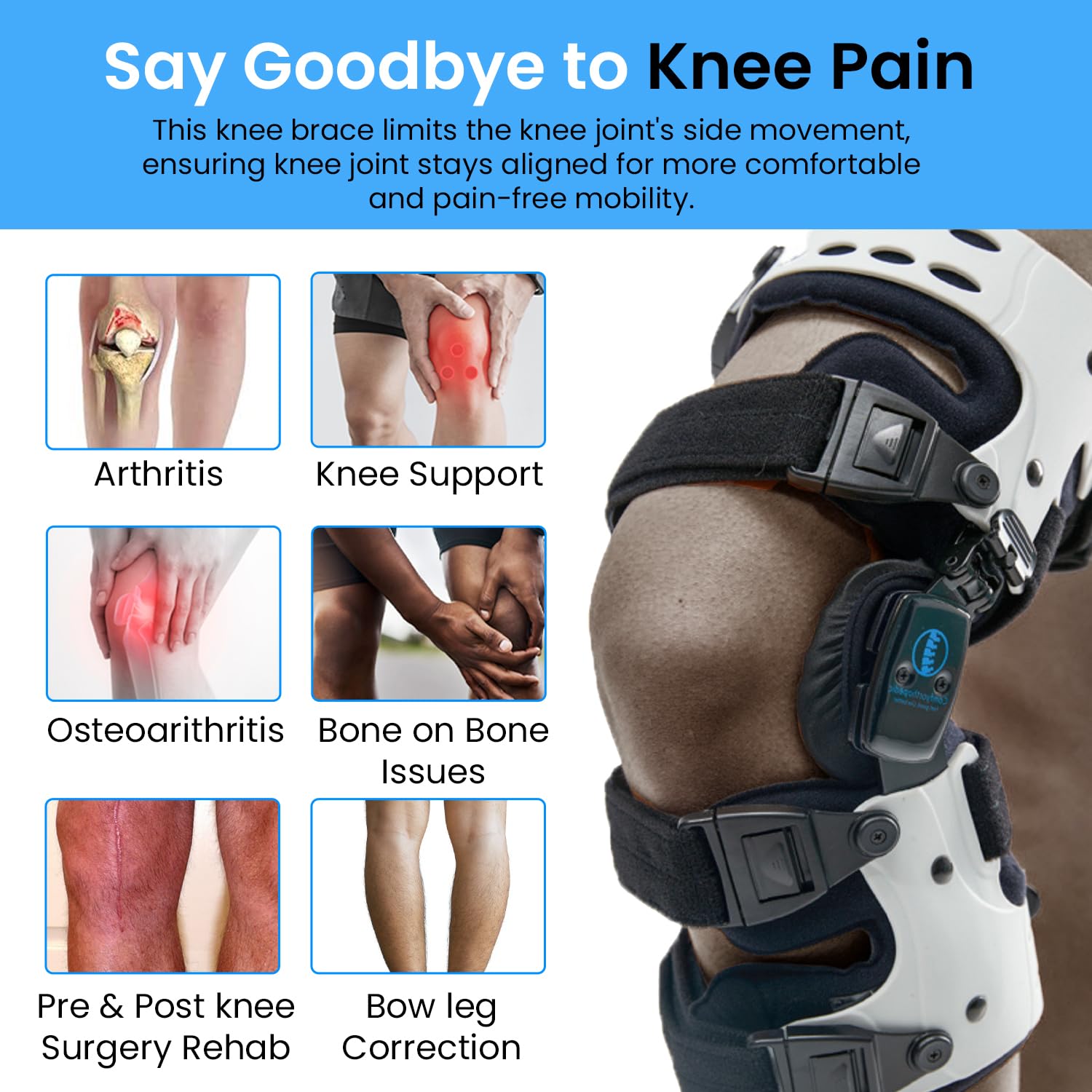 Mua Comfyorthopedic UPGRADED OA Medial Unloader Knee Brace for Men and ...