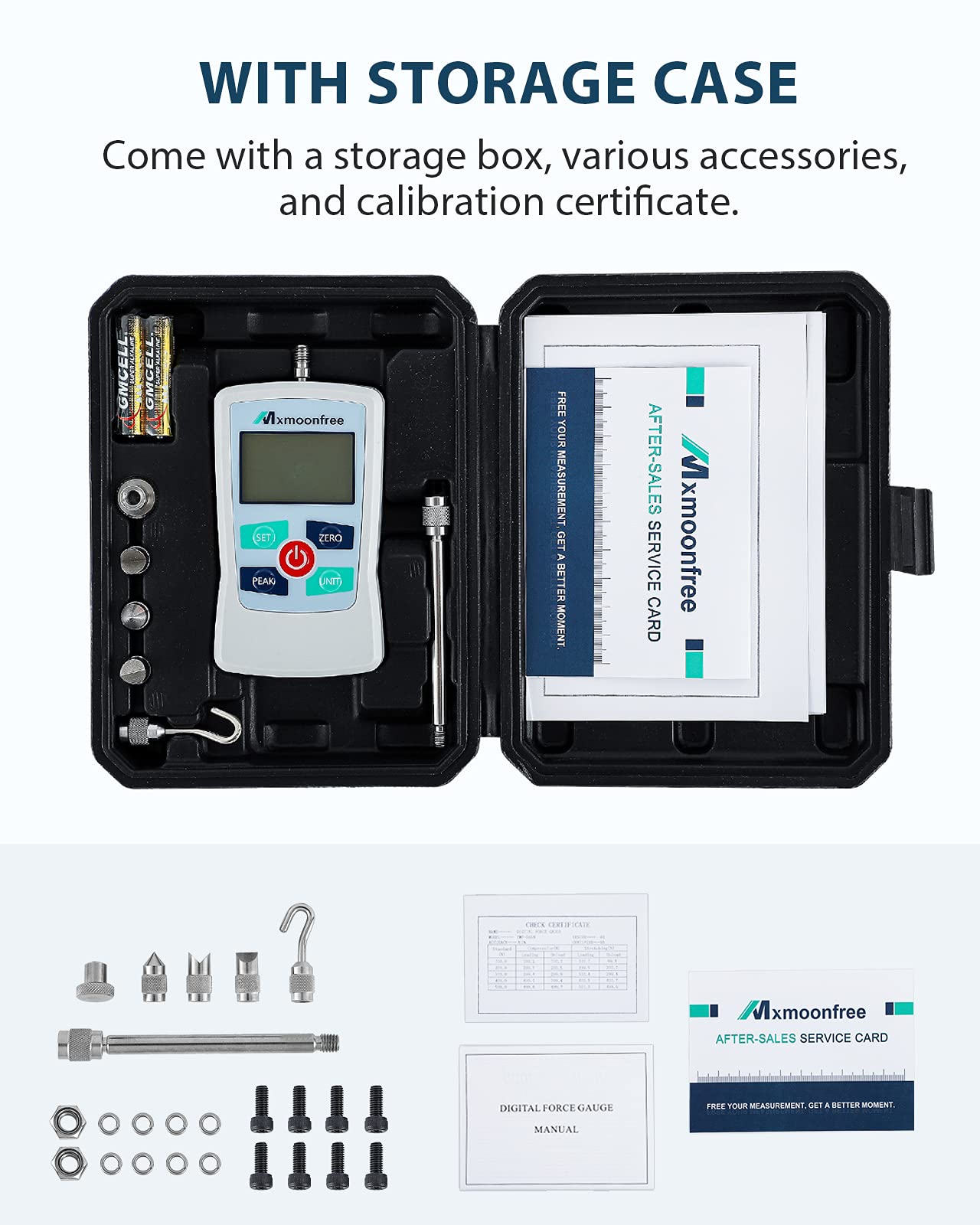 Mua 500N Digital Force Gauge Push Pull Gauge Portable Force Meter with ...
