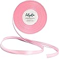 Amazon.com: Pink Ribbon 1/4 Inches 36 Yards Satin Roll Perfect for ...