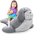 Amazon.com: 39 Inch Giant Seal Plush Stuffed Animal Large Soft Cuddly ...