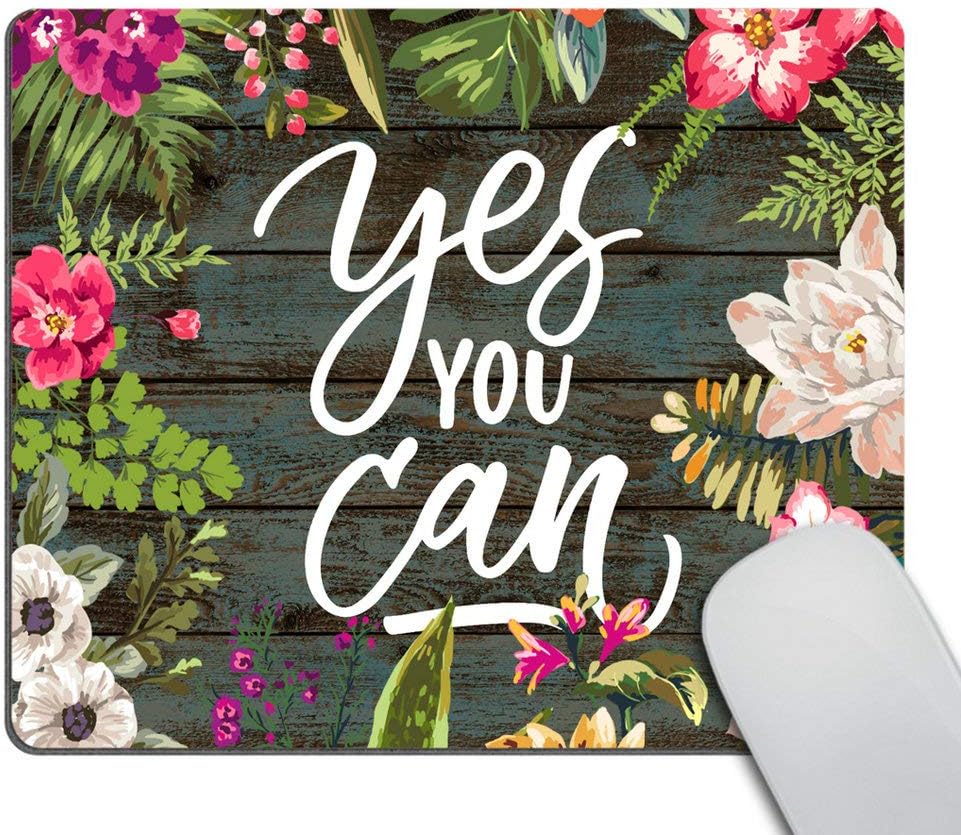 Wasach Pretty Mouse Pad Custom,Tropical Plants Flowers in The Palm ...