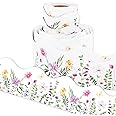 Amazon.com: AnyDesign 65Ft Watercolor Wild Floral Bulletin Boards ...