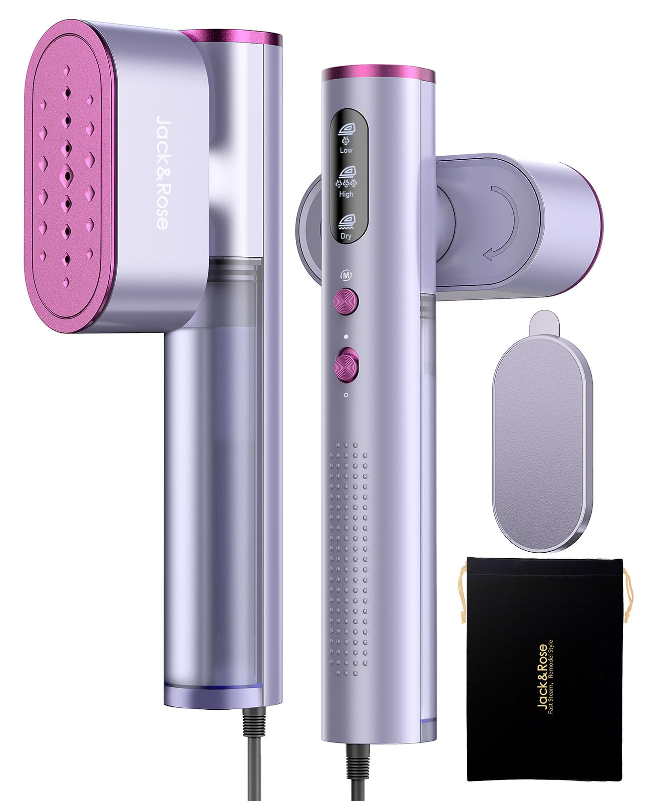 Jack ? Rose Dual Voltage Travel Steamer for Clothes,100-220V Portable ...