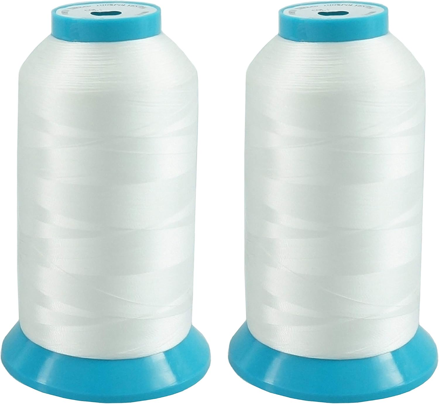 New brothread Set of 2 White Huge Spool 5000M (5500Y) Bobbin Thread for ...
