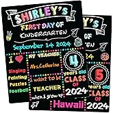 Amazon.com : First & Last Day of School Chalkboard, 10 x 12 Inch Double Sided Back to School ...