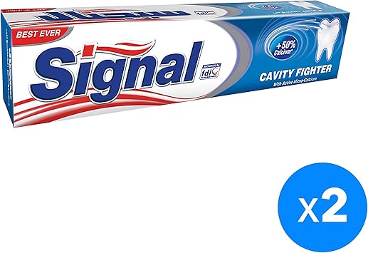 Signal Toothpaste Cavity Fighter, 120ml (Twin Pack): Buy Online at Best ...
