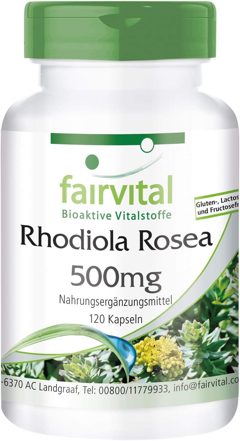 Rhodiola Rosea 500mg - Extrait de racine de Rhodiola - 120 gélules ...