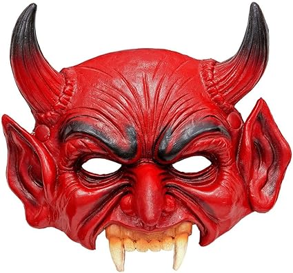 shoperama Chin less Devil Mask Foam Latex Half Mask Halloween Horror ...