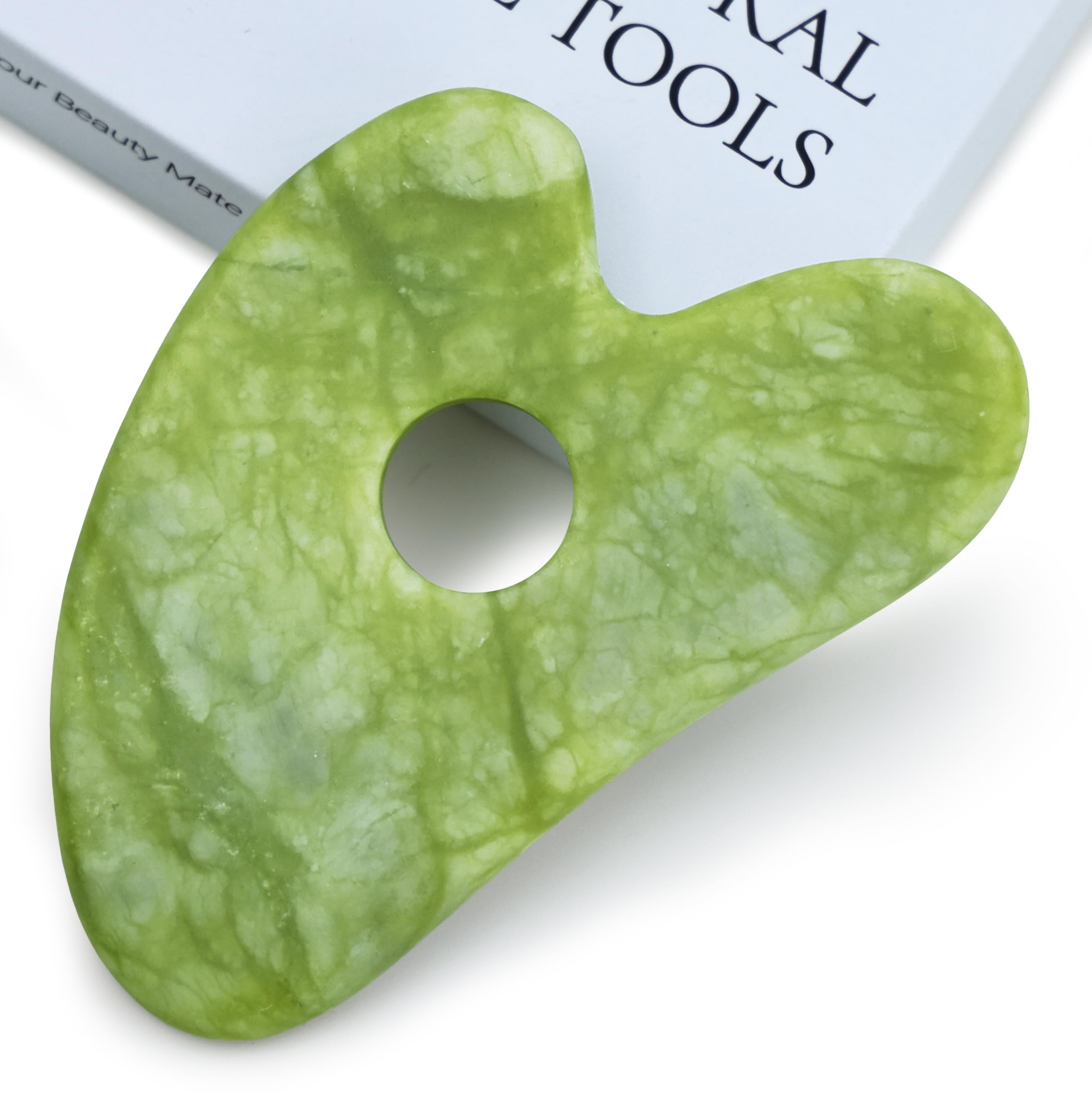 THLHKD Gua Sha Facial Tools, Natural Jade Stone Guasha, Guasha Board ...