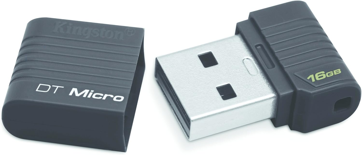 Kingston Digital DT Micro USB Flash Drive, Black (DTMCK/16 GB): Amazon ...