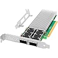Amazon.com: Vogzone 100Gb PCI-E NIC Network Card for Intel E810-CQDA2, 25GbE/50GbE/100GbE Dual ...