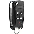 Amazon.com: KeylessOption Flip Remote Key Fob 5btn Remote Start for GM ...