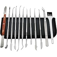 Amazon.com: Vitakiwi Double-Ended Stainless Steel Wax Clay Sculpting Carving DIY Tools Kit ...