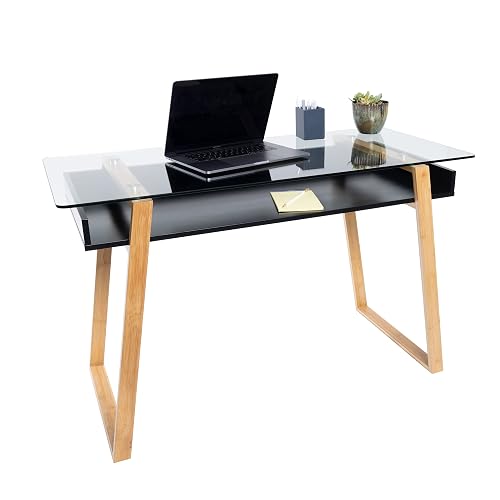 bonVIVO Massimo Small Desk - 47 Inch, Modern Computer Desk for Small ...
